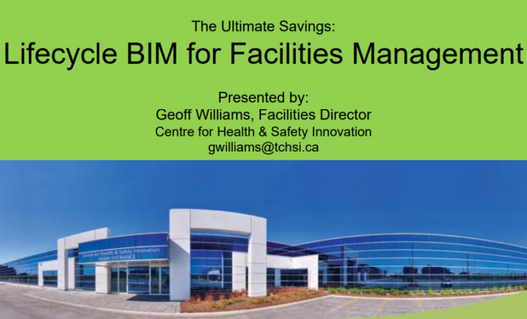 Life Cycle BIM for Facility Management - IFMA Knowledge Library